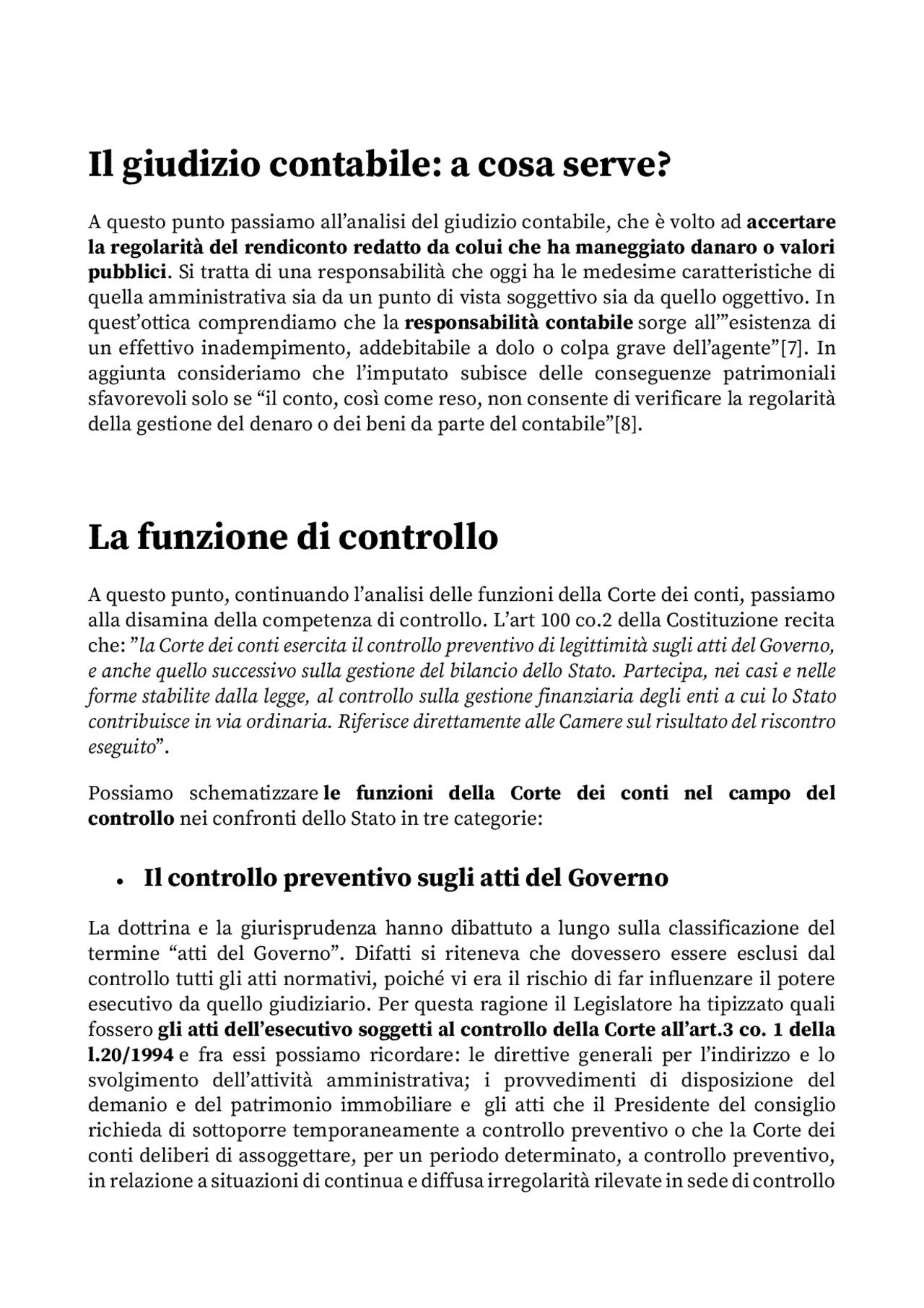 Il Giudizio Contabile Della Corte Dei Conti Appunti Di Diritto