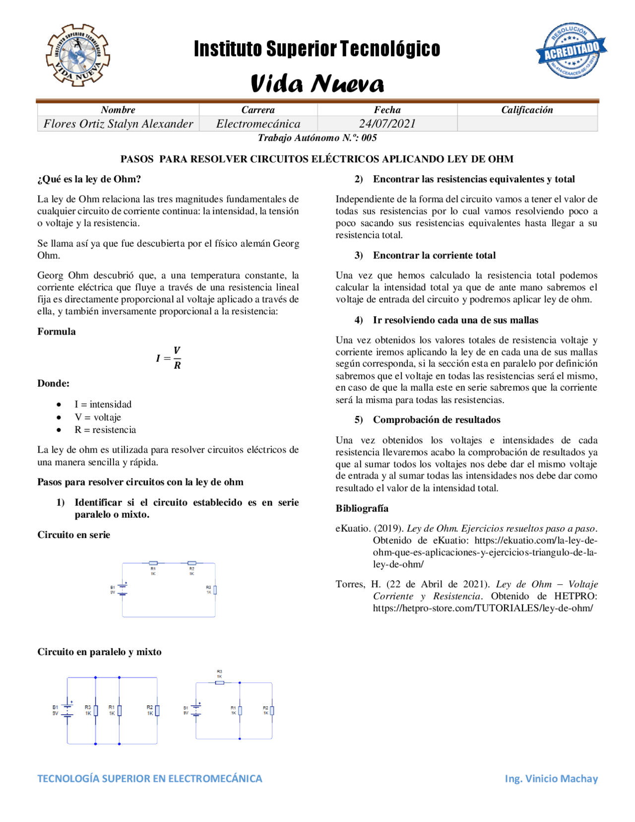 Pasos para resolver ejercicios - Docsity