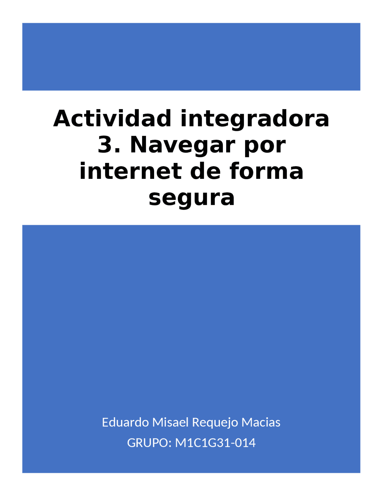 Actividad Integradora 3 Modulo 1 Ejercicios De Tecnologías De La