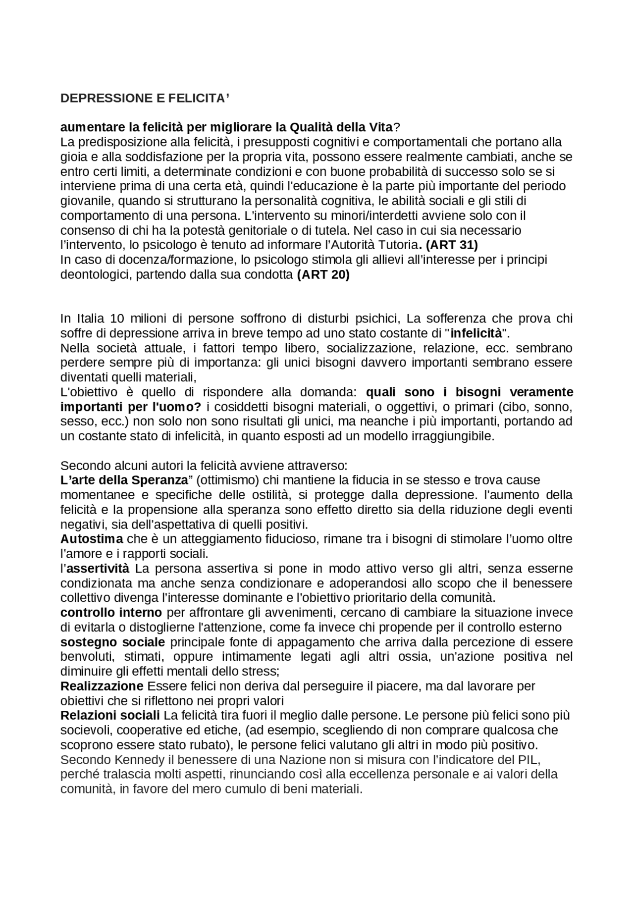 Laboratorio Di Etica Deontologica Docsity