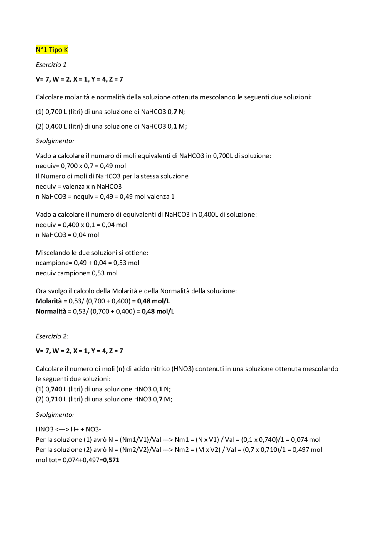 Elaborato 1 K Ingegneria Ambientale Esercizi Di Ingegneria Civile