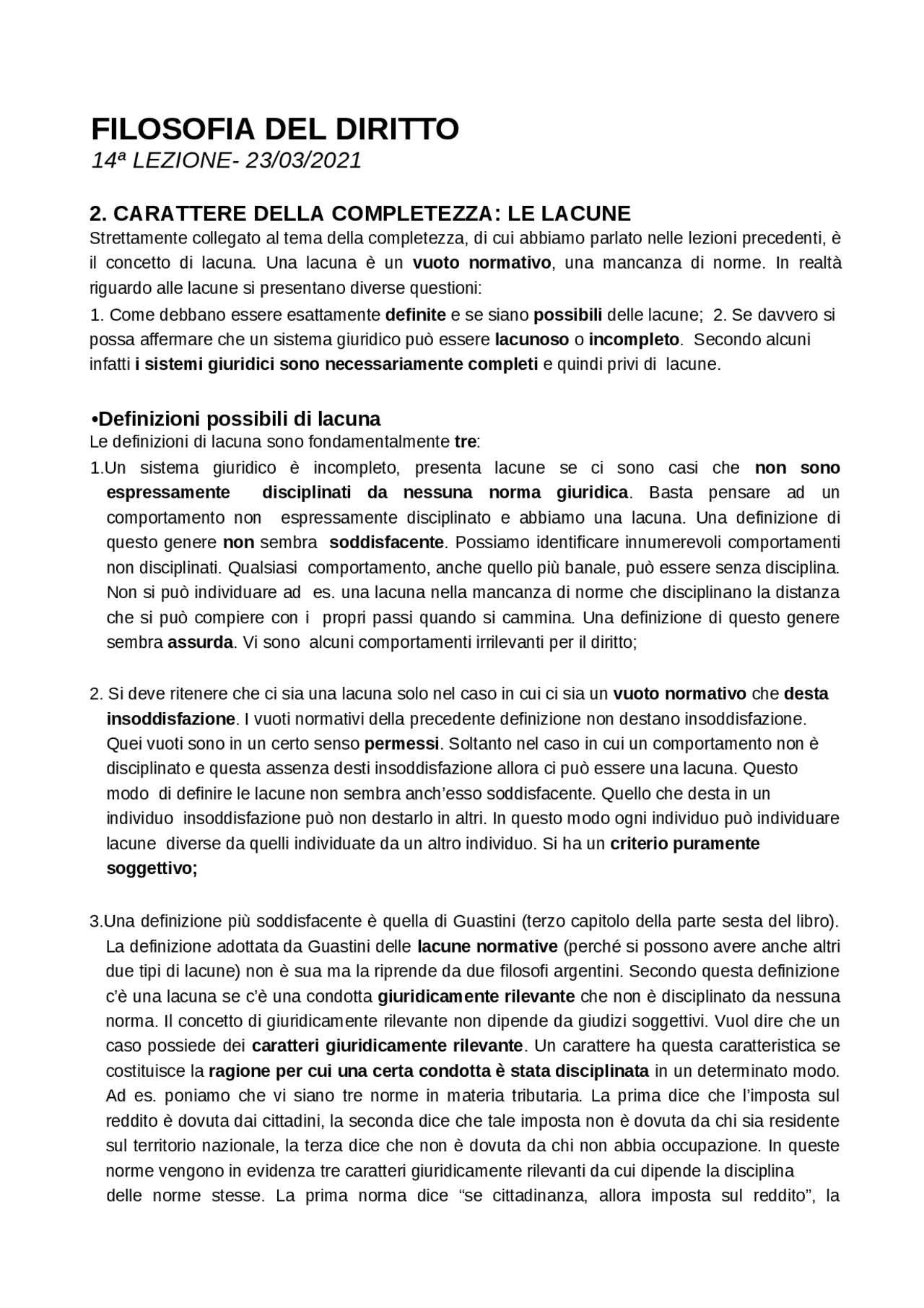 Teoria Generale Del Diritto Appunti Di Teoria Generale Del Diritto