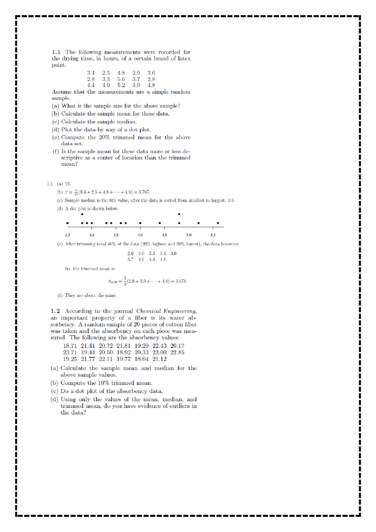 Mathematics And Statisticsdox Docsity