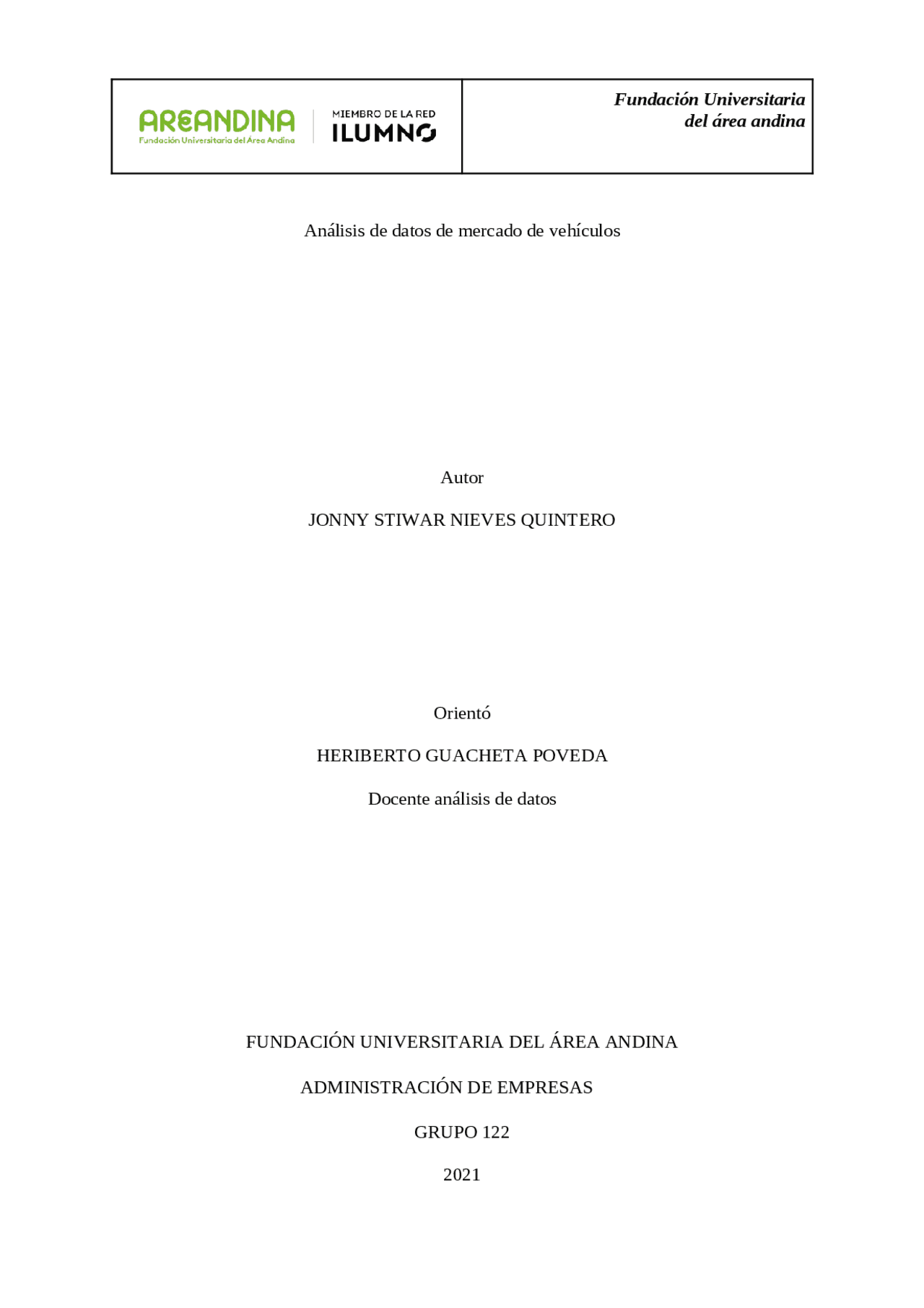Analisis De Datos Eje 1 Docsity