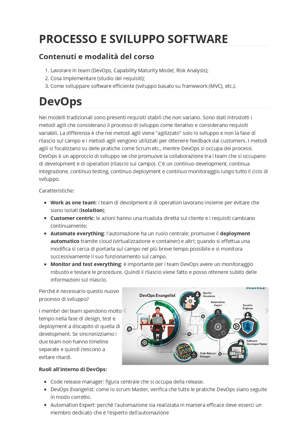 Appunti Dispense Processo E Sviluppo Del Software Mariani Docsity