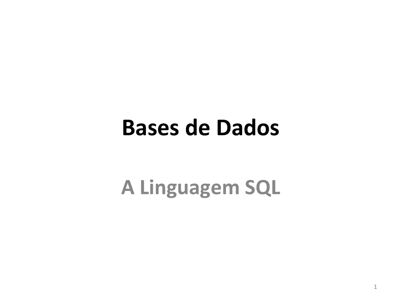 Banco De Dados Linguagem Sql Docsity