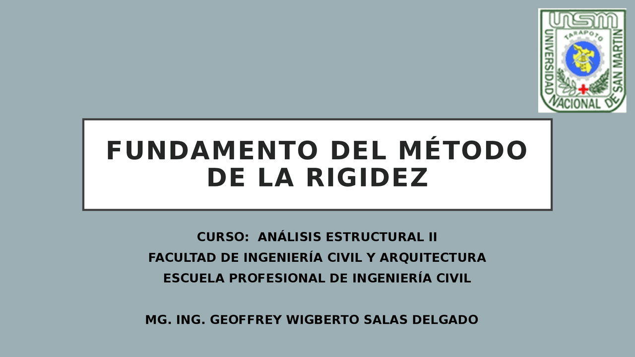 MÉTODO DE LA RIGIDEZ - Docsity