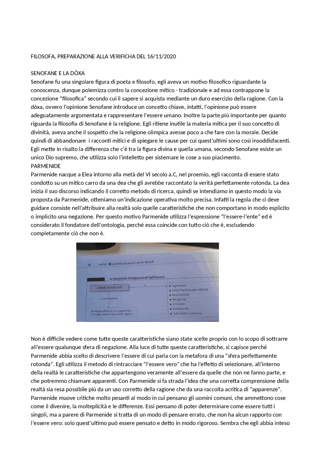 Senofane e la Dòxa, Parmenide, Zenone di Elea, Melisso di Samo, i ...