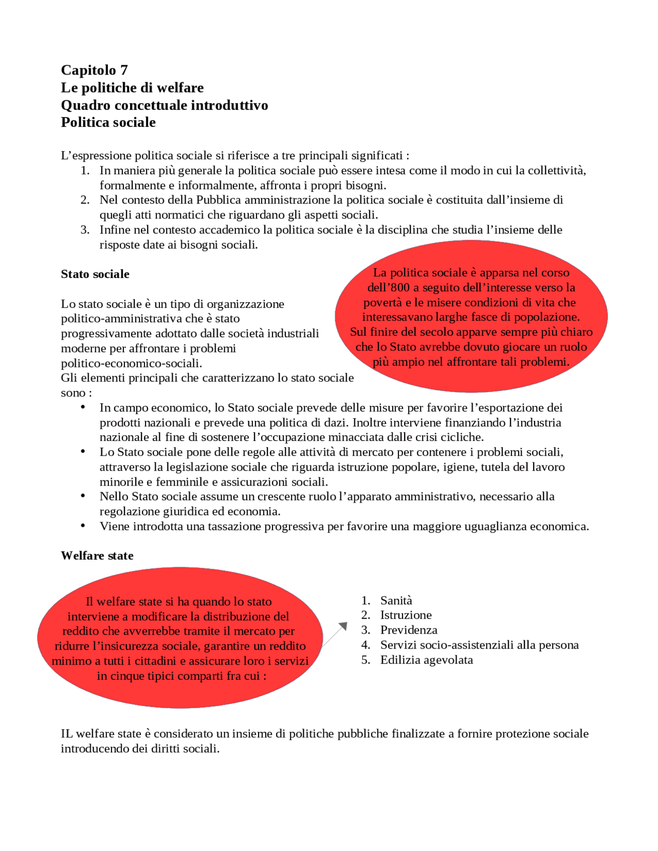 Le Politiche Di Welfare Docsity