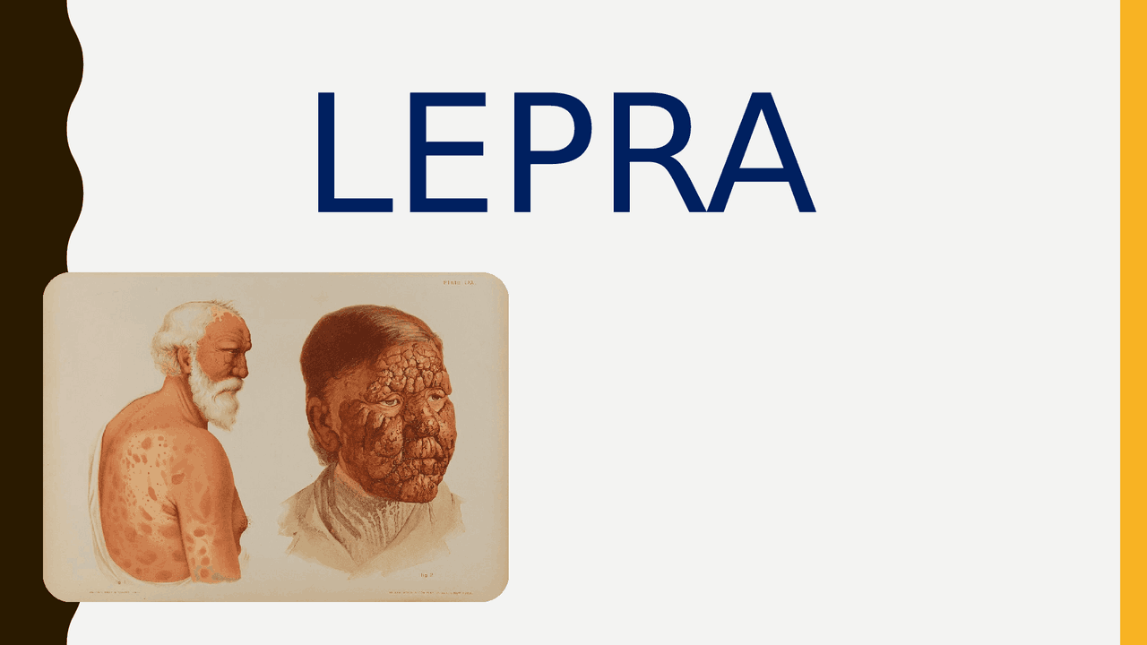 Enfermedades de la piel "lepra" dermatologia - Docsity