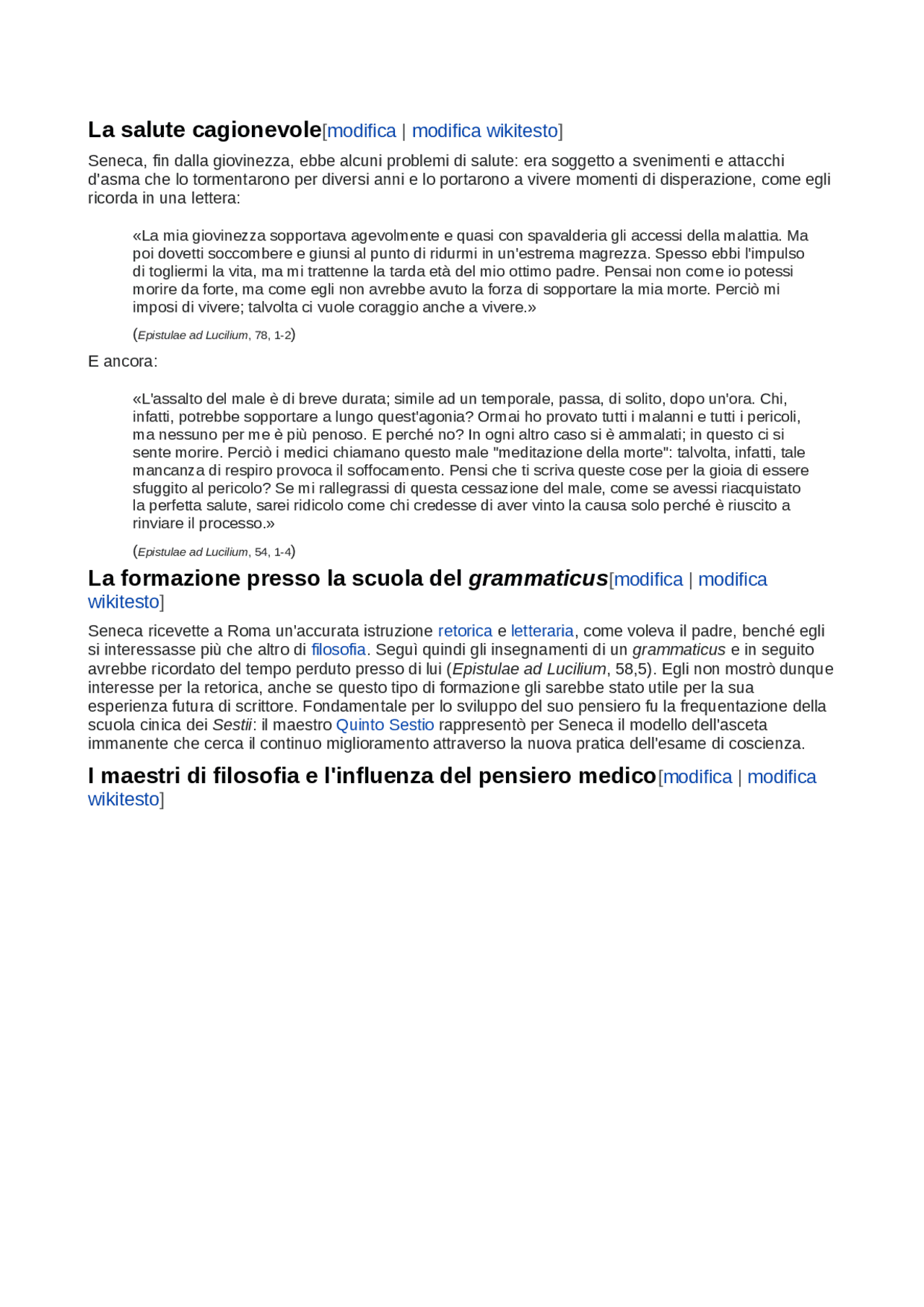 Riassunto Vita Di Seneca Docsity