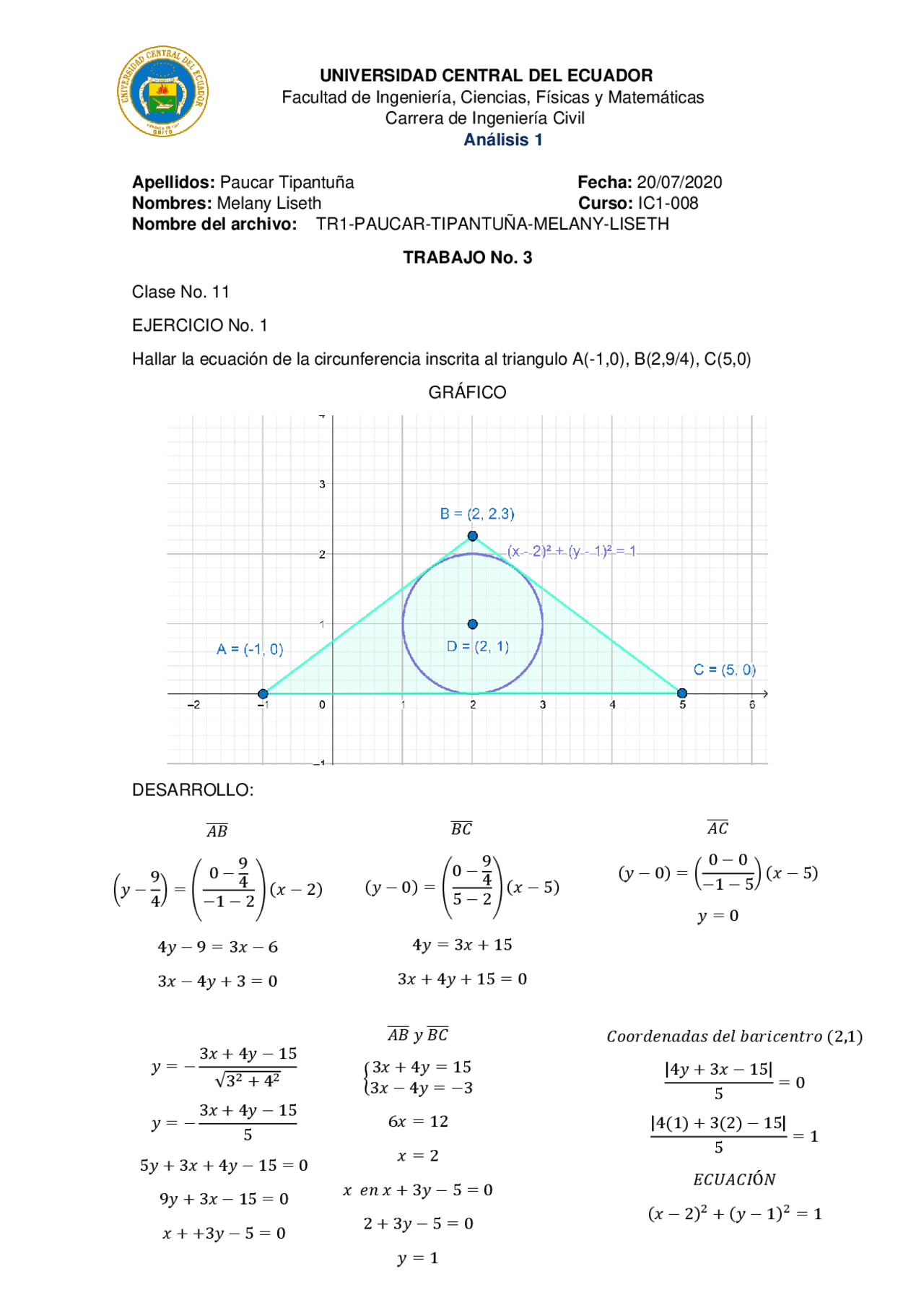 Ejercicios Análisis Matematico 1 Ejercicios De Cálculo Docsity