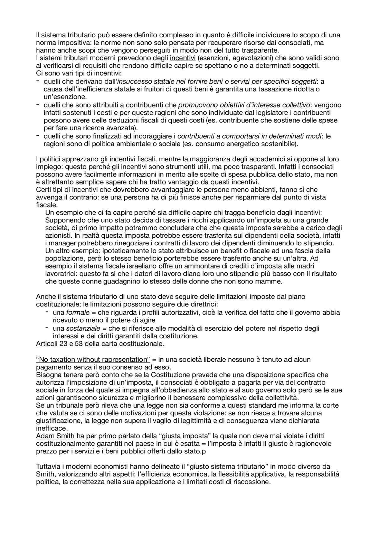 Fondamenti Di Diritto Tributario Docsity