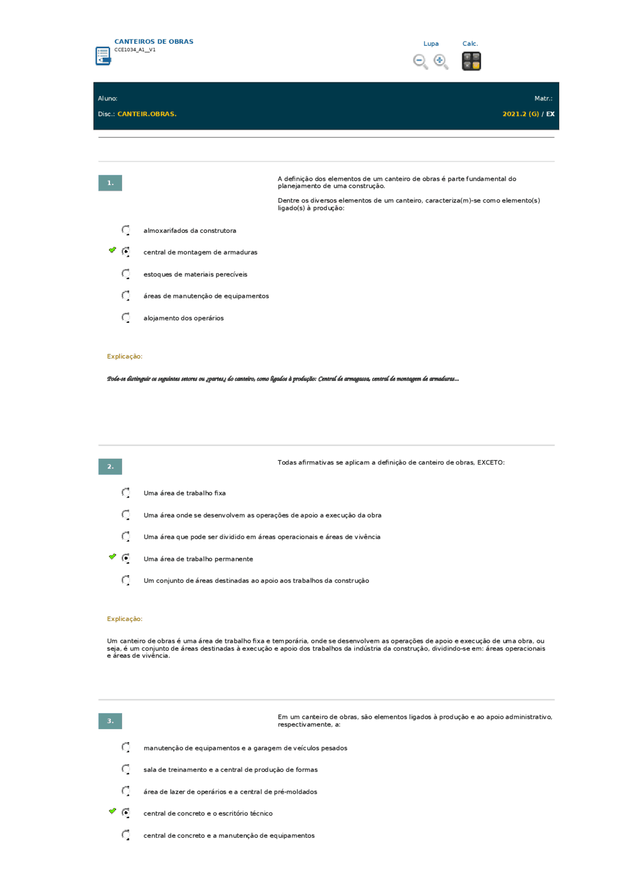 Exercícios E Testes Docsity
