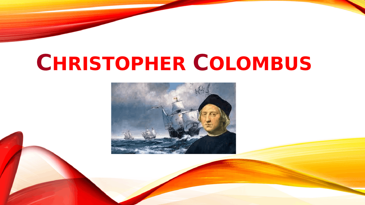 Christopher Colombus - Docsity