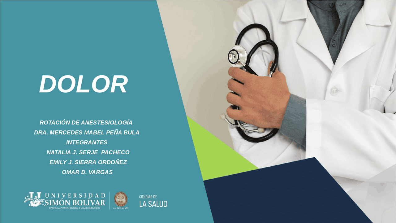 Dolor Analgesicos Opiodes Y Aines Docsity