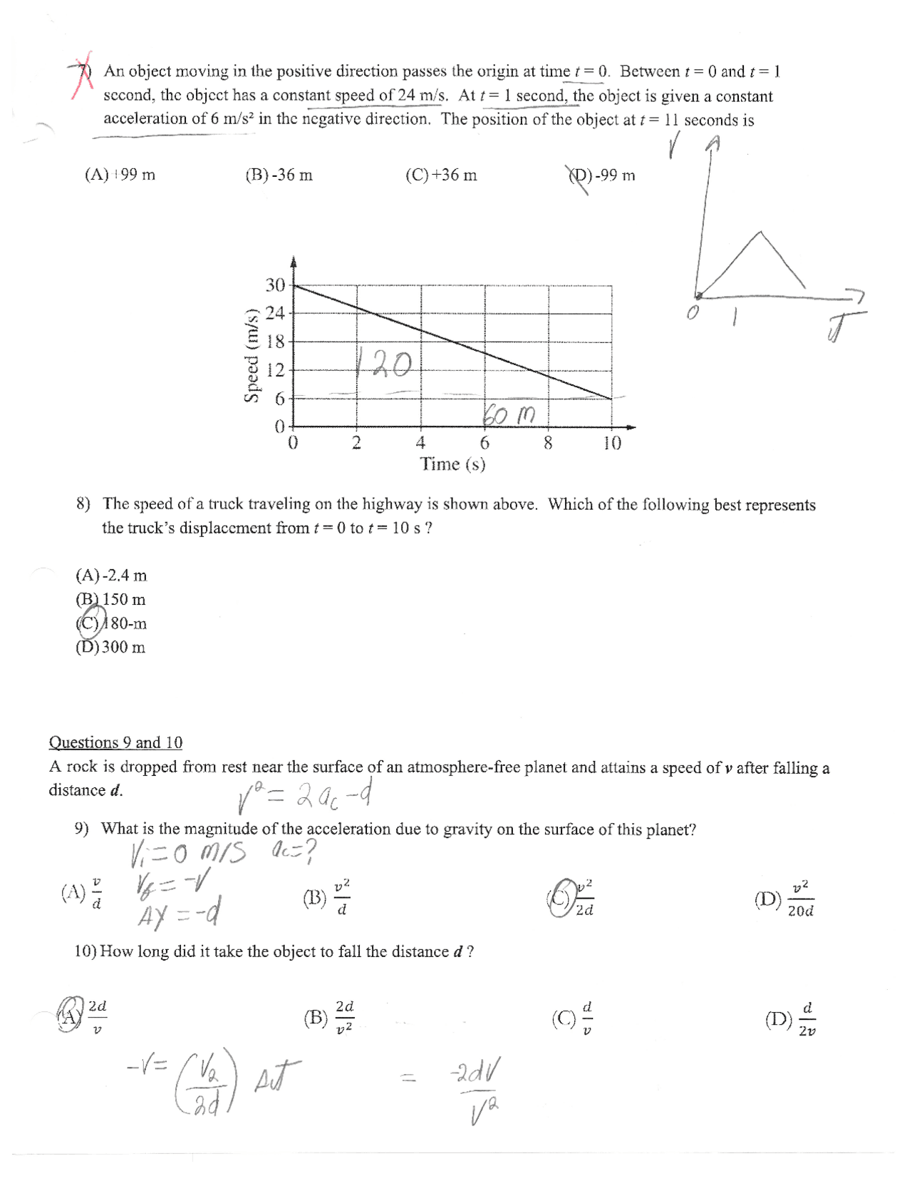 One Dimensional Motion - Docsity