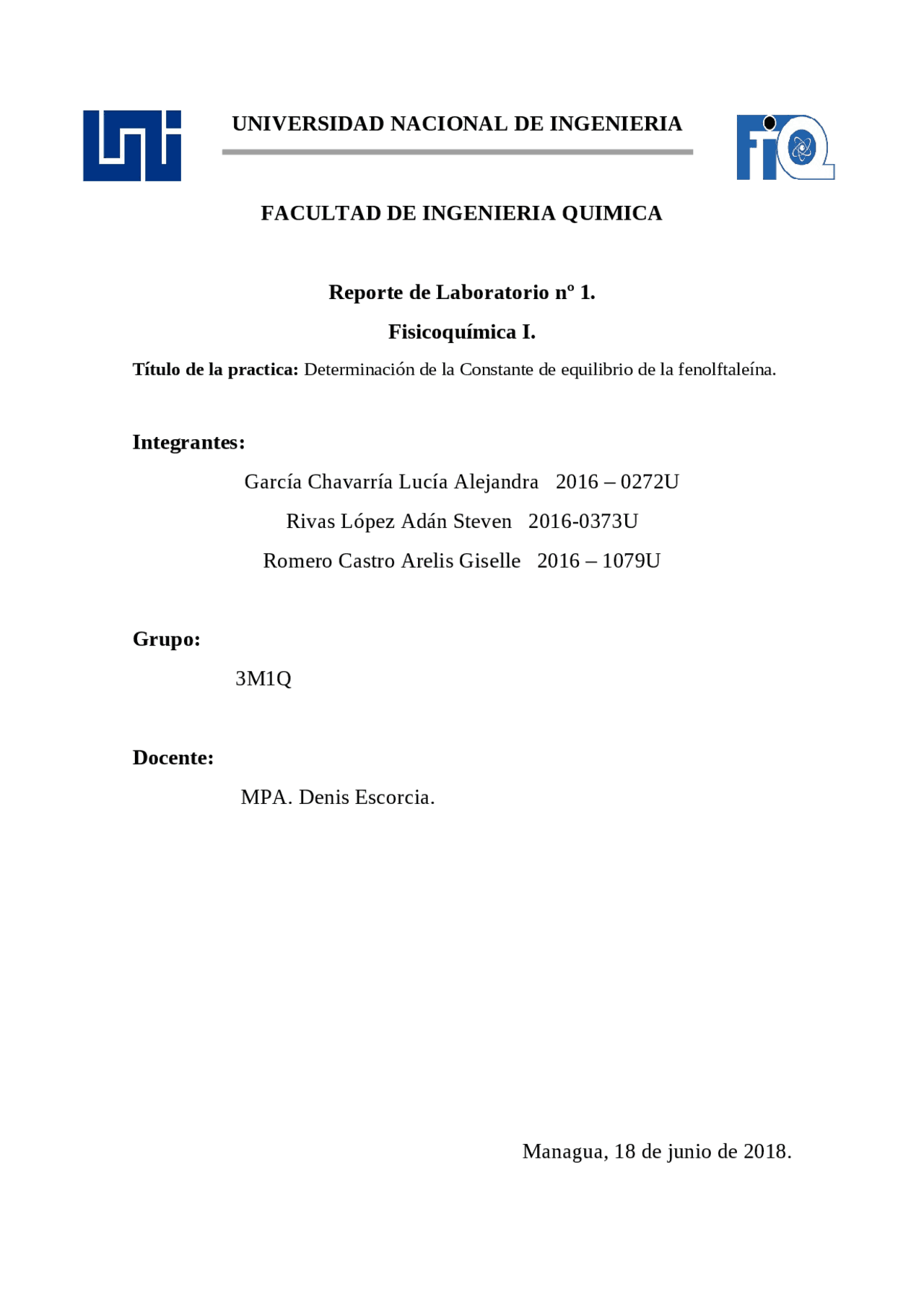 Practica De Laboratorio 1 Docsity
