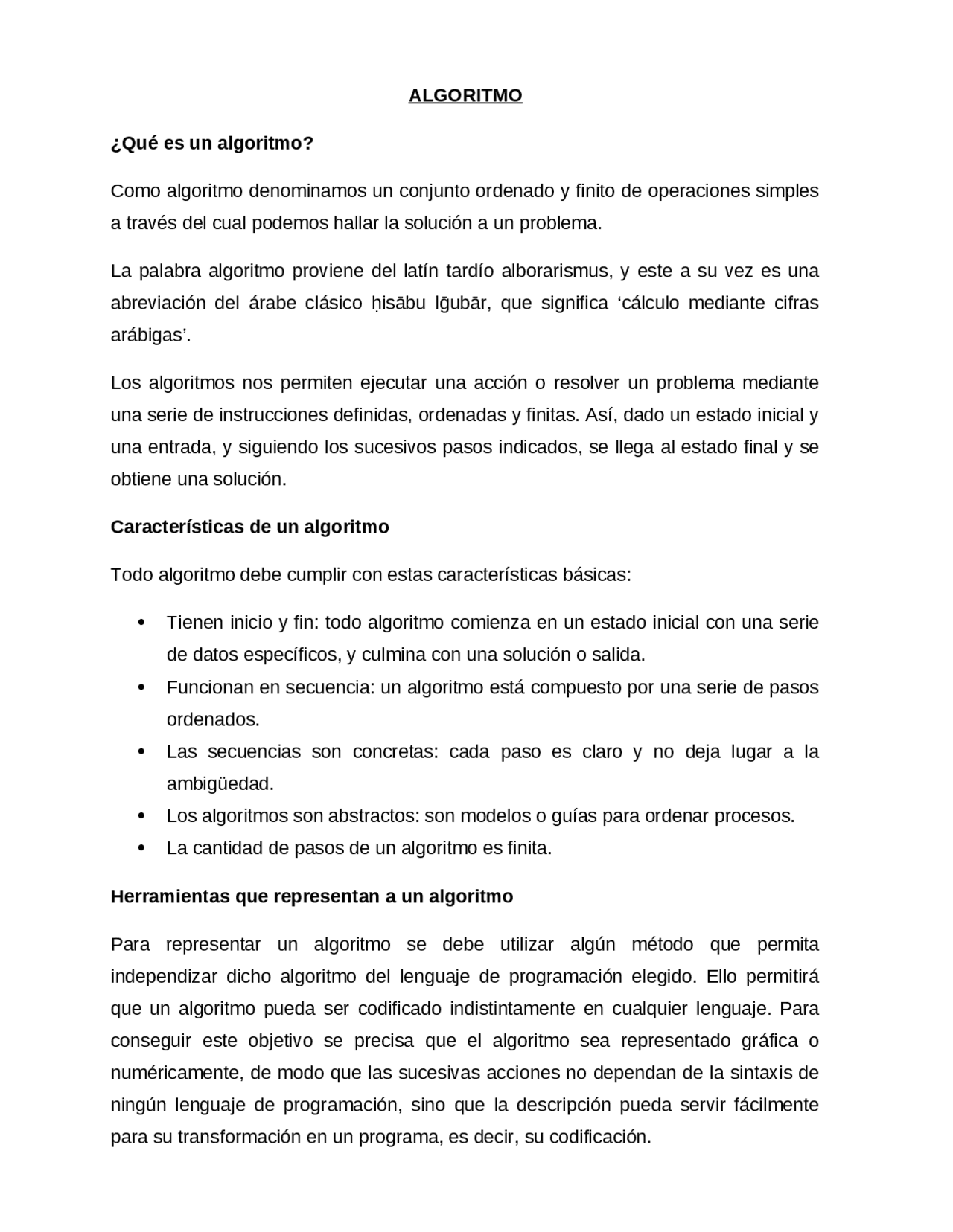 Algoritmos de programacion - Docsity