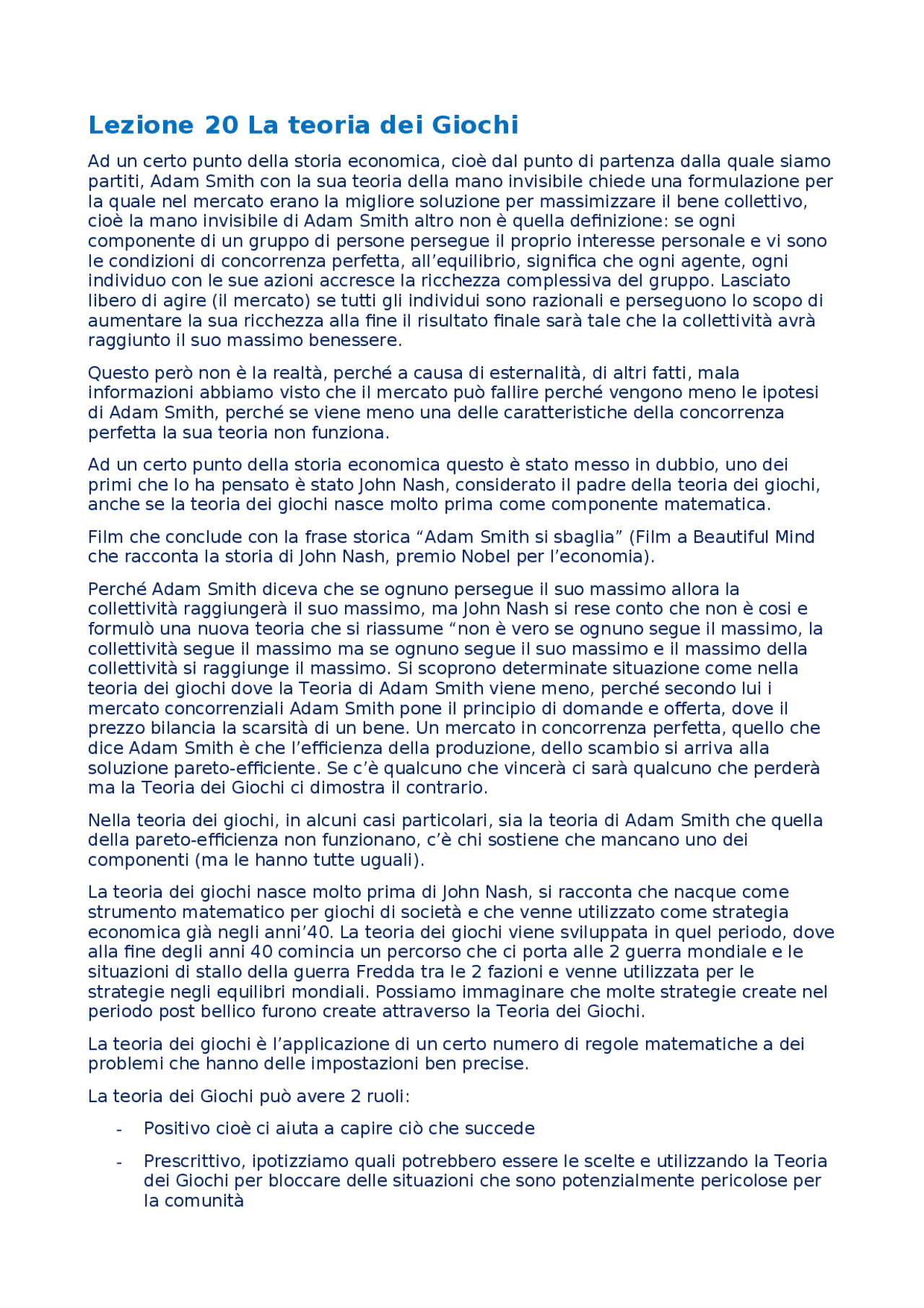 Appunti Lezioni Macro Economia Docsity