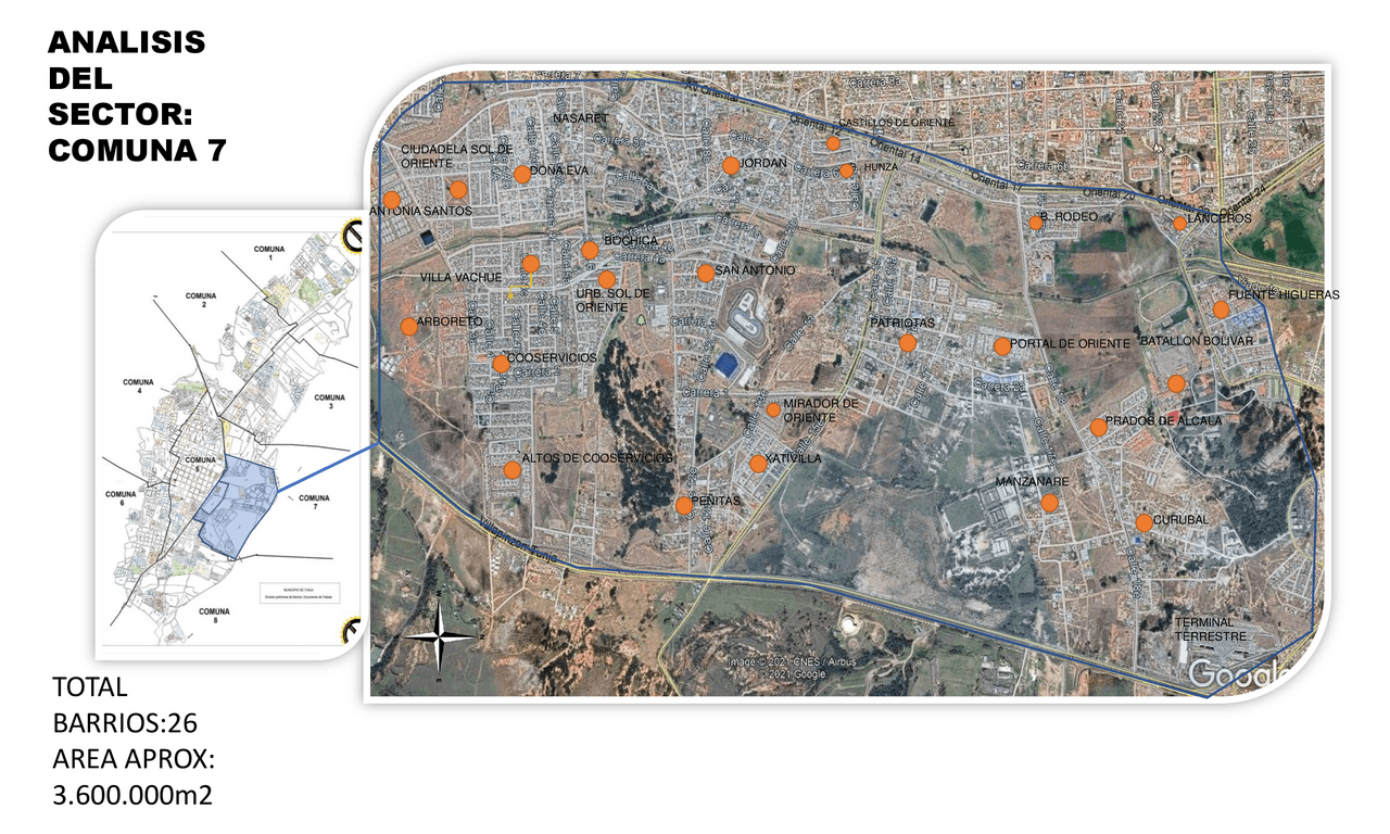 ANALISIS COMUNA 7 DE TUNJA BOYACA | Resúmenes de Arquitectura - Docsity