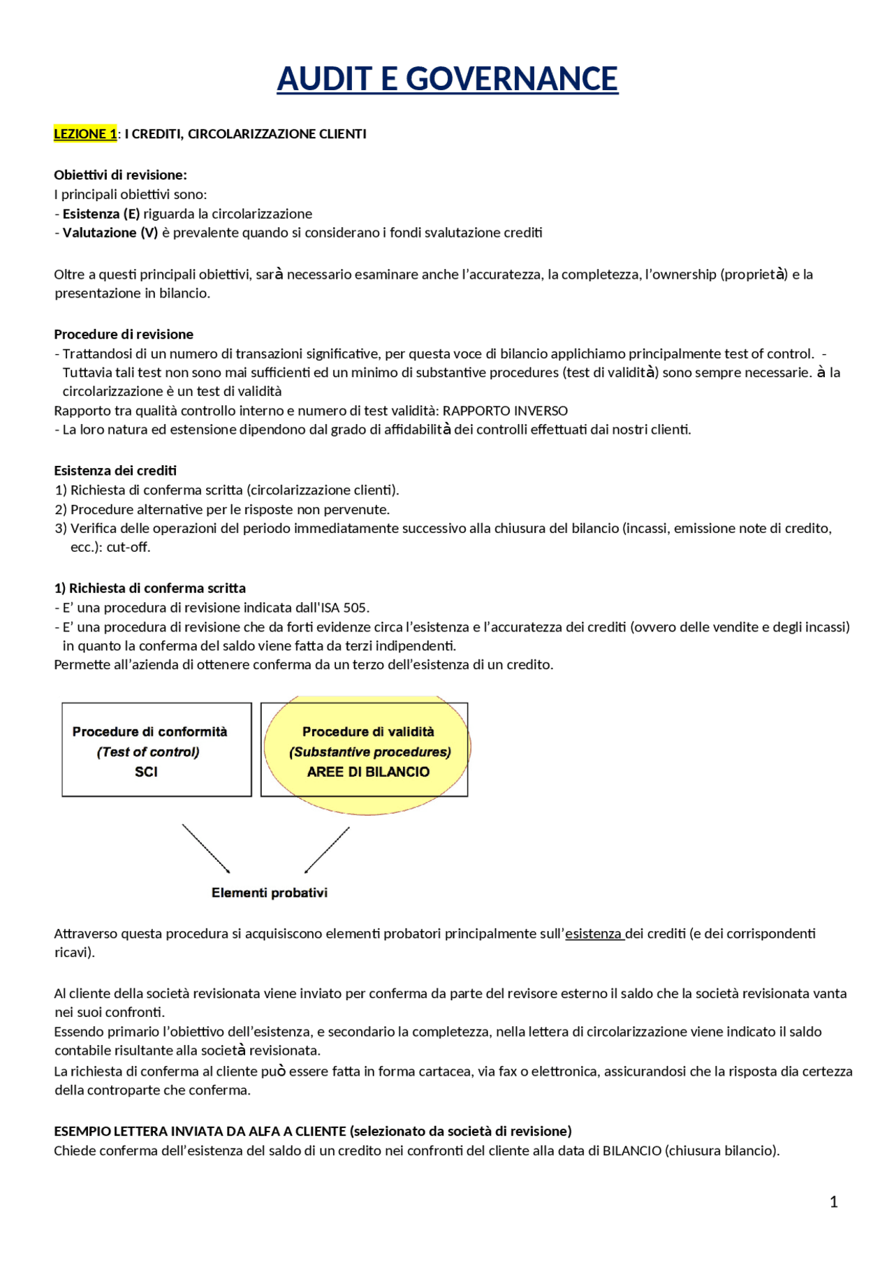 Audit E Governance 30l In 15h Teoria Domande Esame Docsity