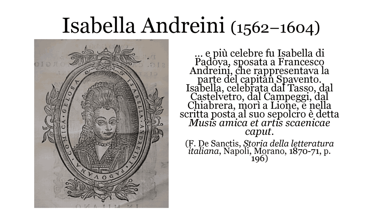 Isabella Andreini Punti Salienti Docsity