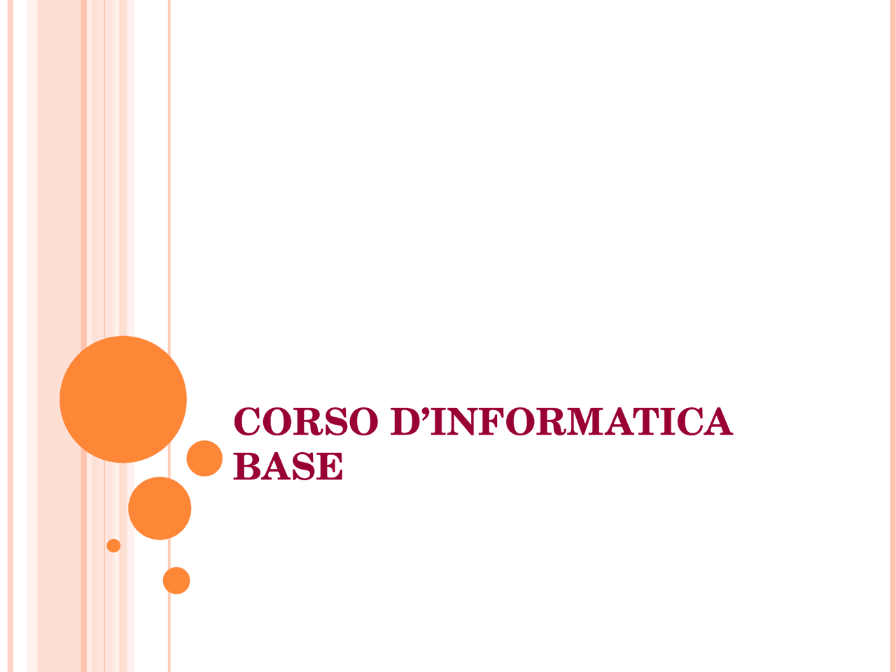 Strumenti informatica di base | Dispense di Informatica | Docsity