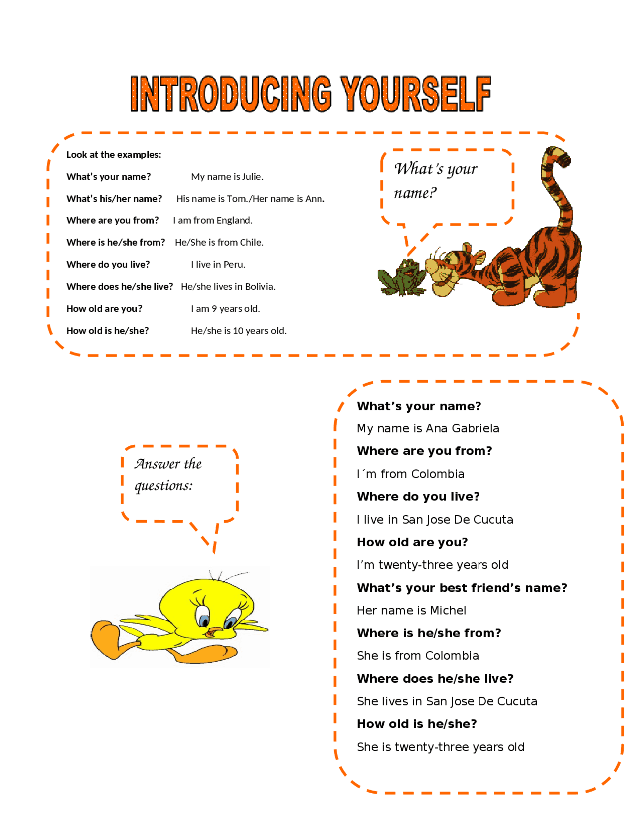 Exercises Practices Of English Docsity