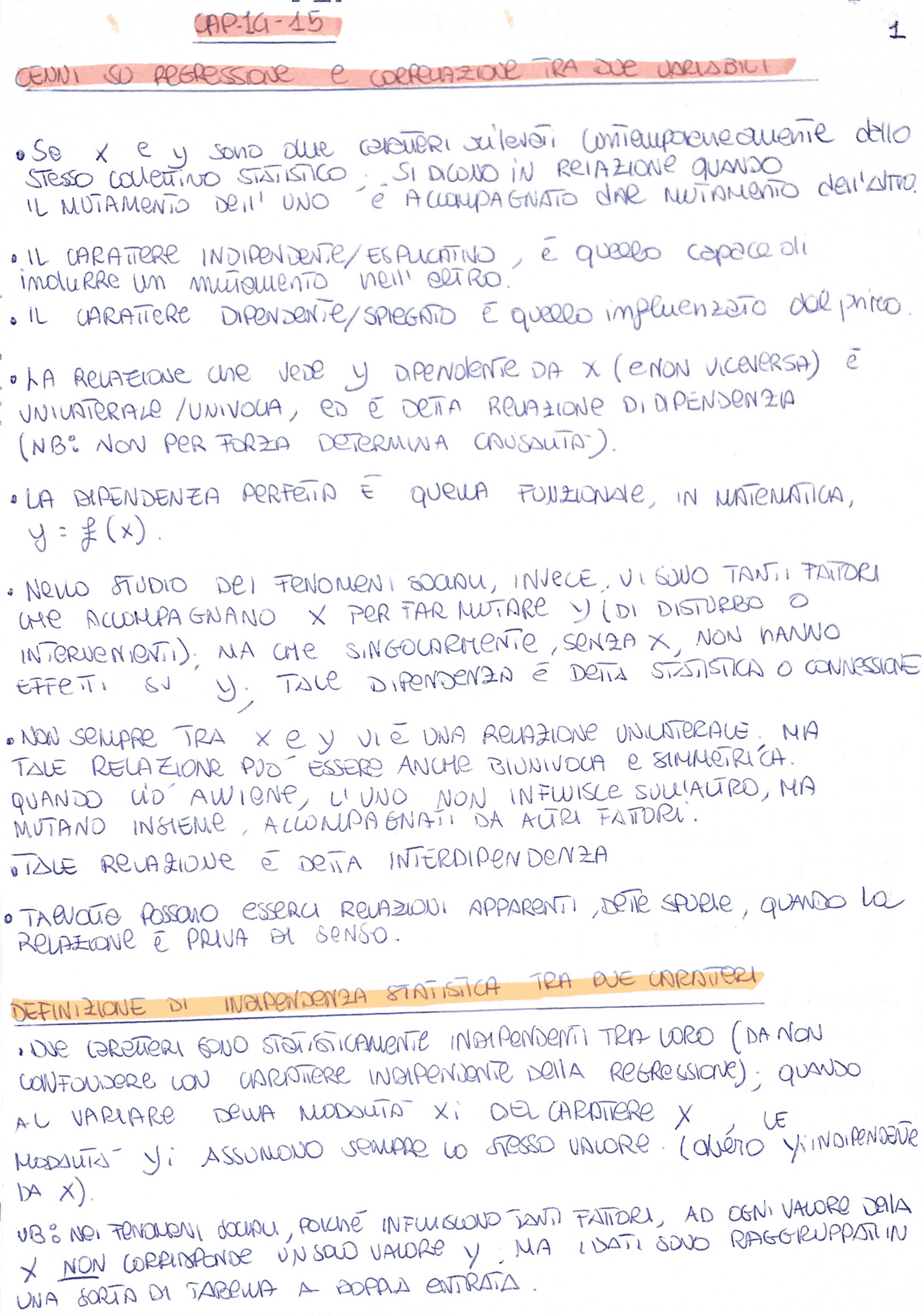 Statistica Inferenziale Docsity