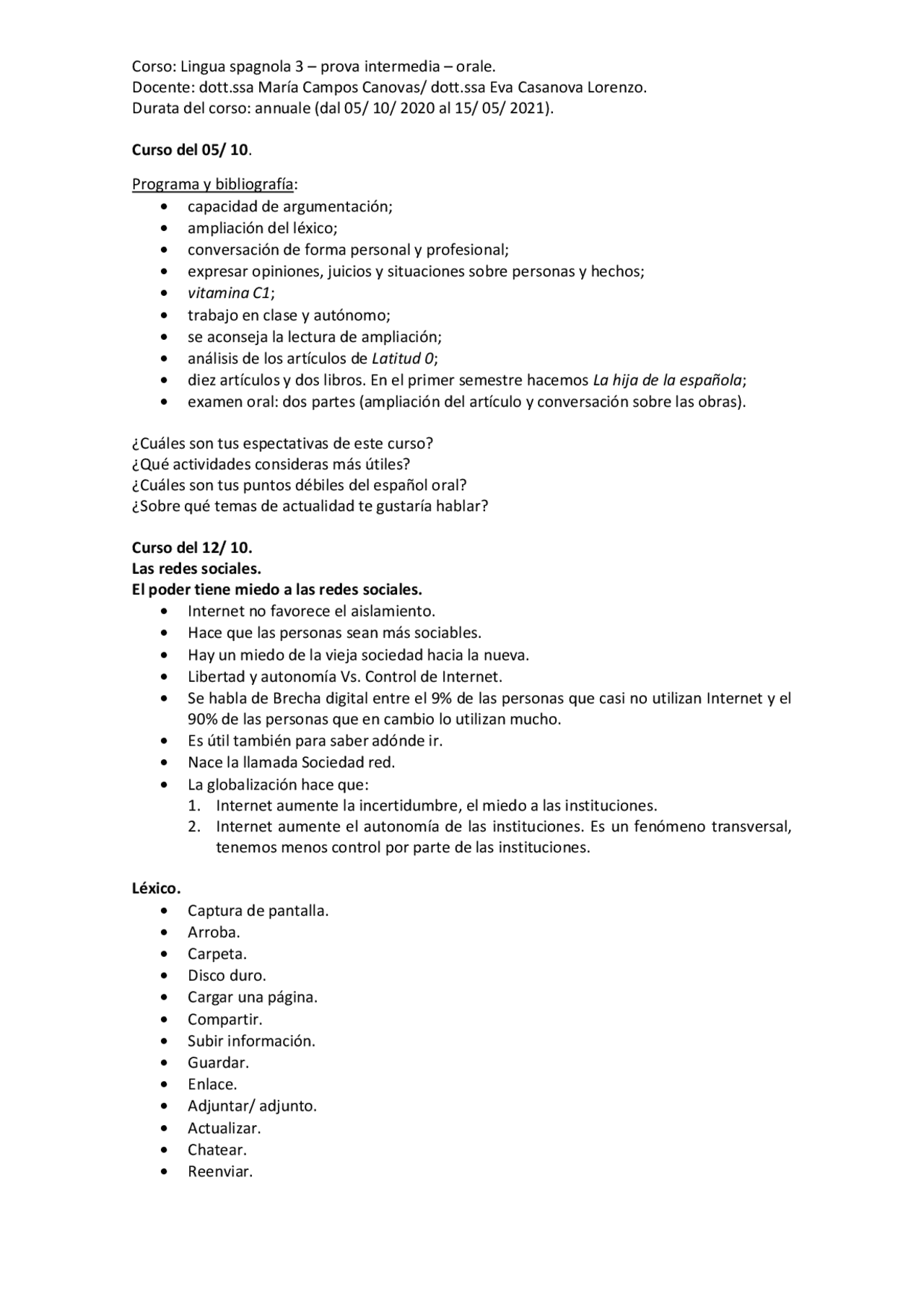 Approfondimenti Latitud 0 Docsity