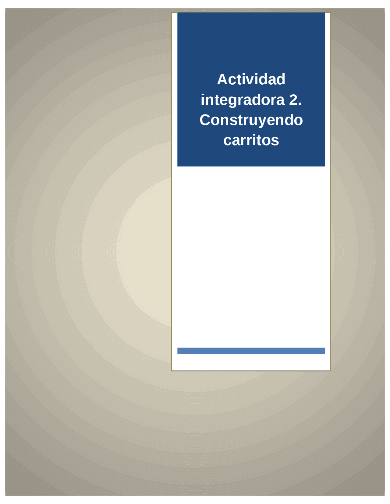 Actividad integradora 2. Construyendo carritos | Ejercicios de ... Actividad integradora 2. Construyendo carritos | Ejercicios de ...