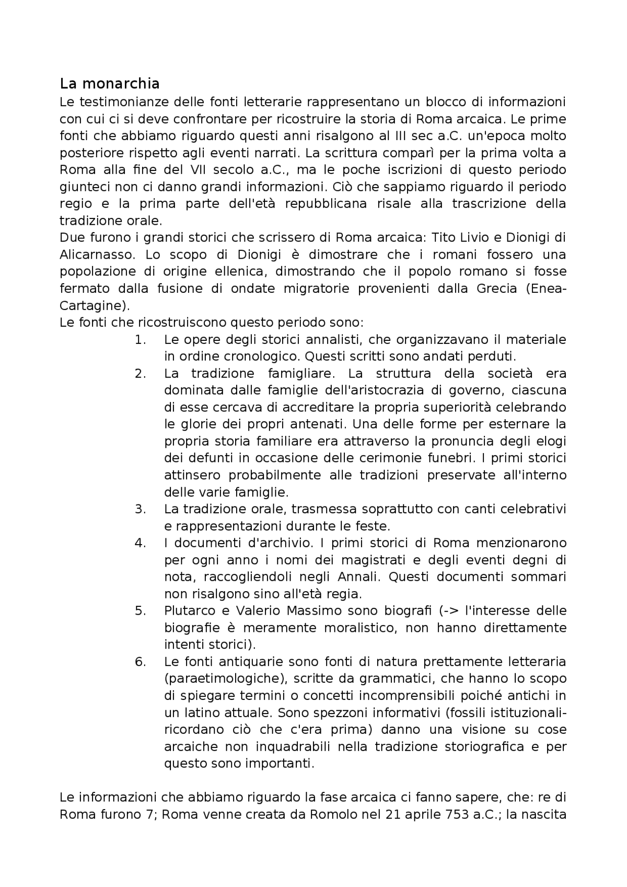 Appunti Completi Per Esame Di Storia Romana Docsity