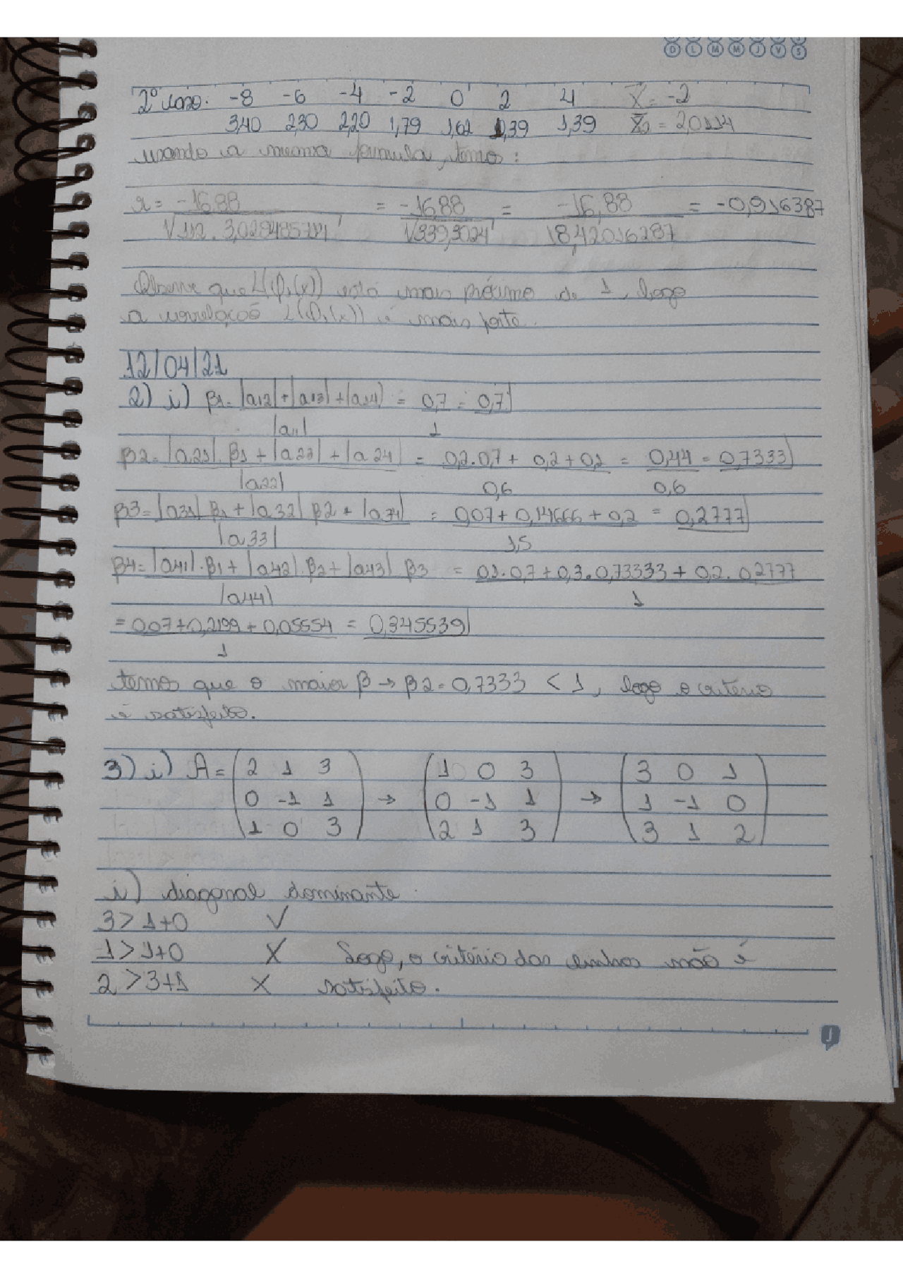 Exercícios De Cálculo Numérico Docsity