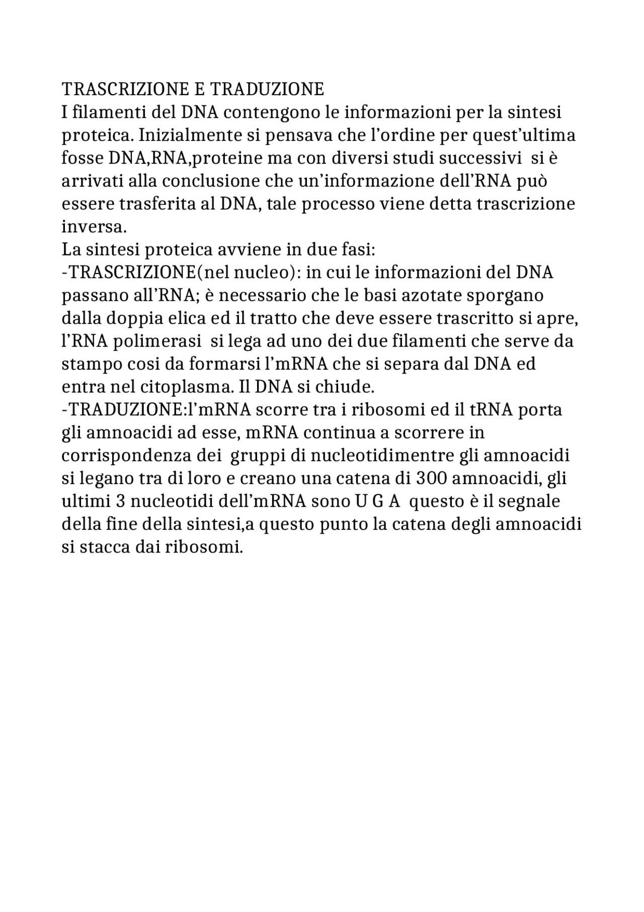 Trascrizione E Traduzione Docsity