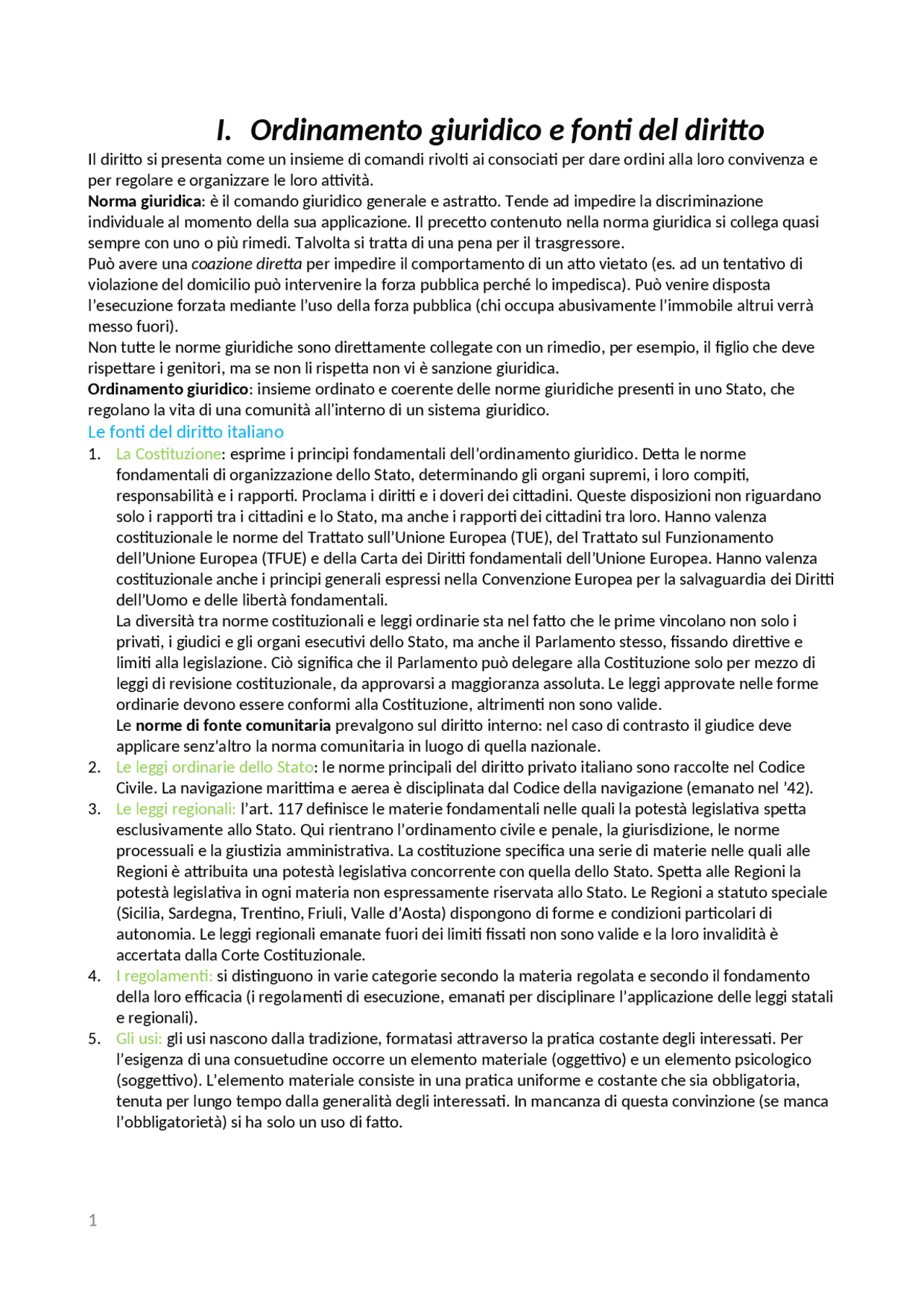 Riassunto Di Diritto Privato Docsity