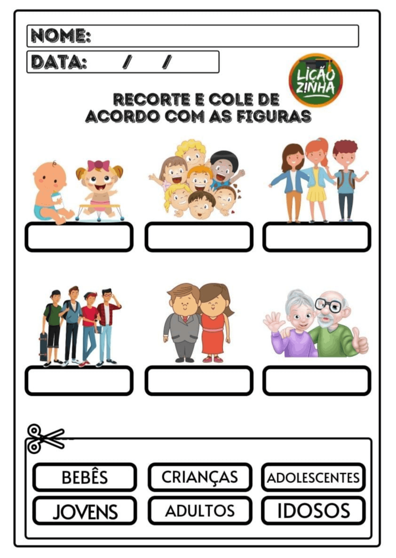 Recorte E Cole de Palavras - Docsity