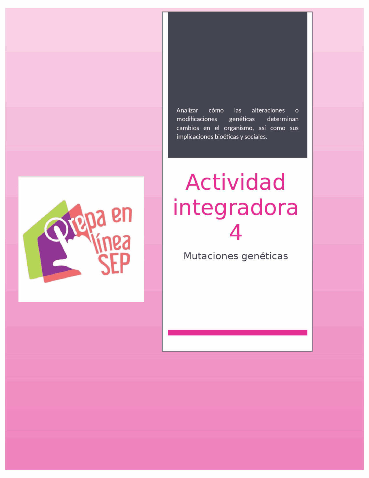 M16s2ai4 Mutaciones Genéticas Exercices De Biologie Docsity
