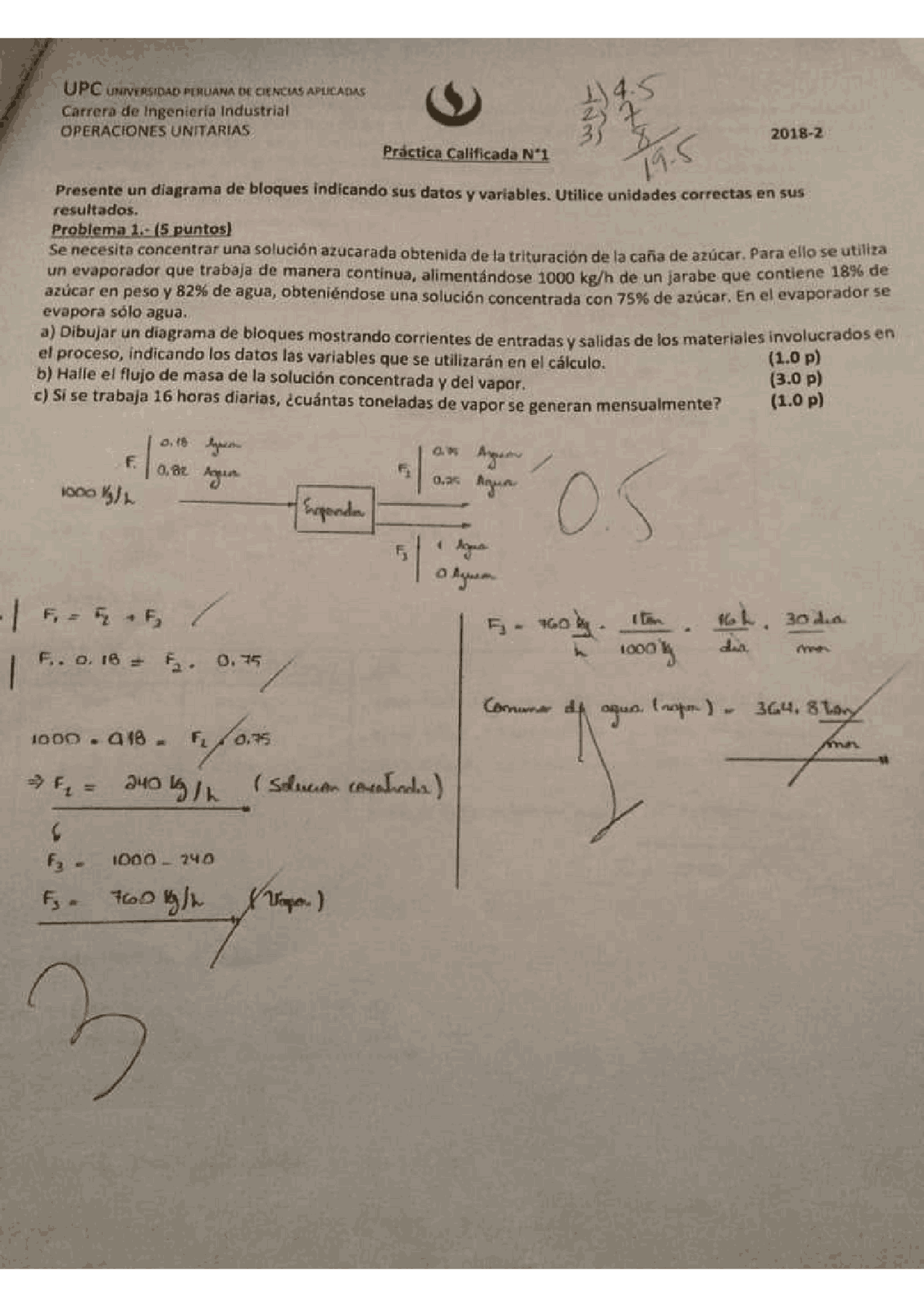 Practica Calificada 2018 2 Docsity