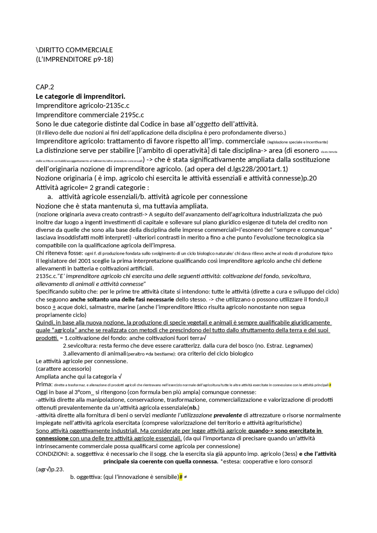 Sintesi Campobasso Primi 3 Cap Docsity