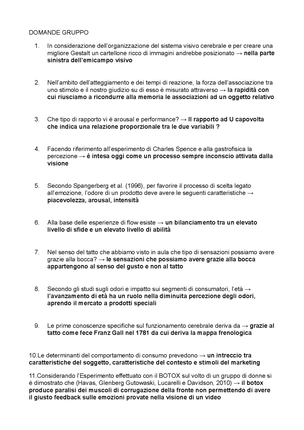 Domande E Risposte Per Lesame Di Psicologia Della Comunicazione Docsity
