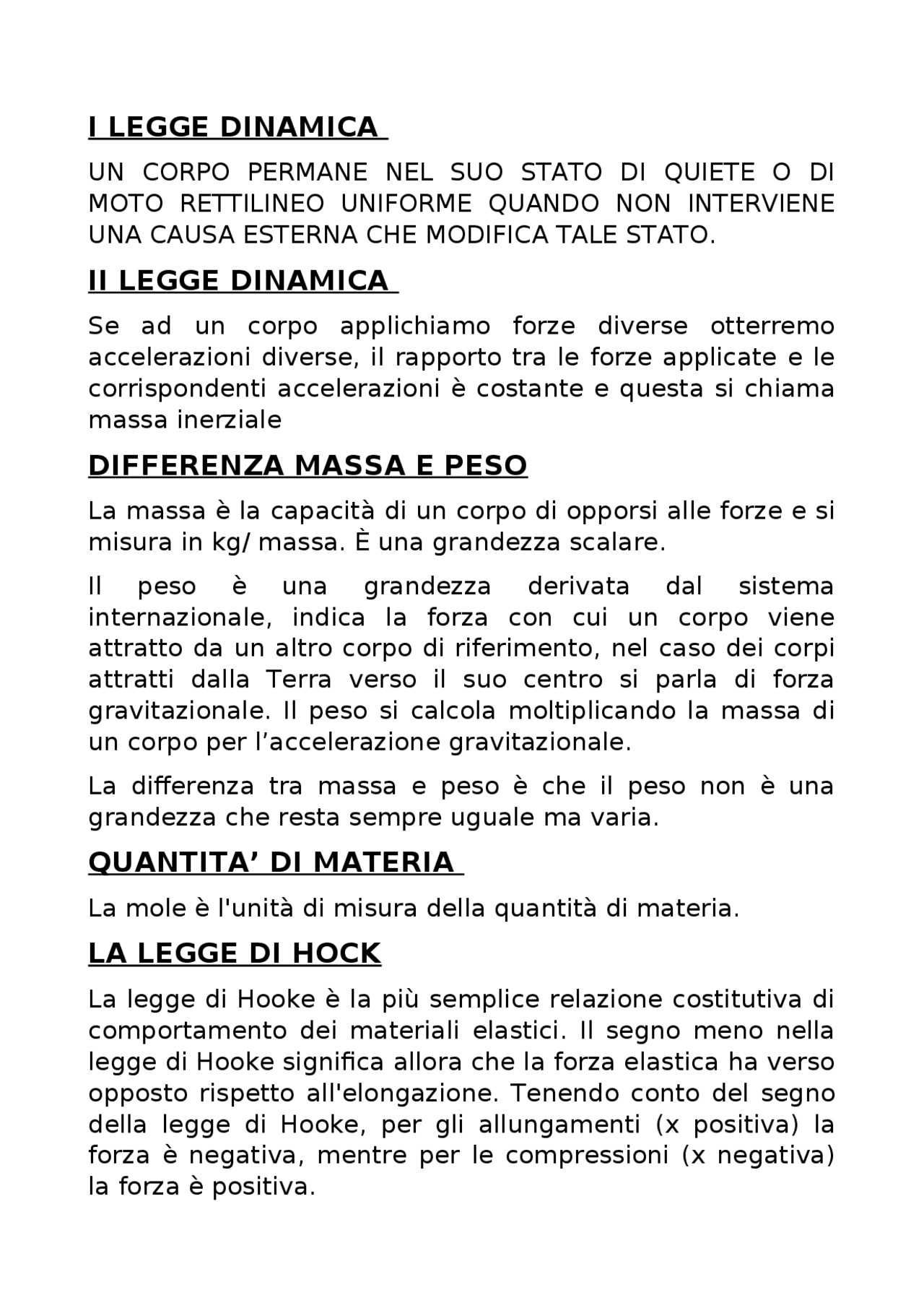 Fisica Appunti Di 2 Anno Liceo Scientifico Docsity