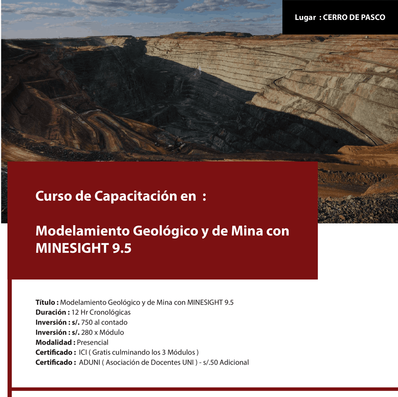 Archivo en minesight - Docsity