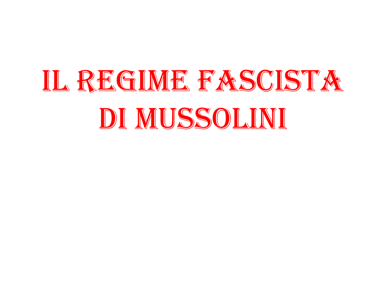 Il Fascismo Al Potere Docsity