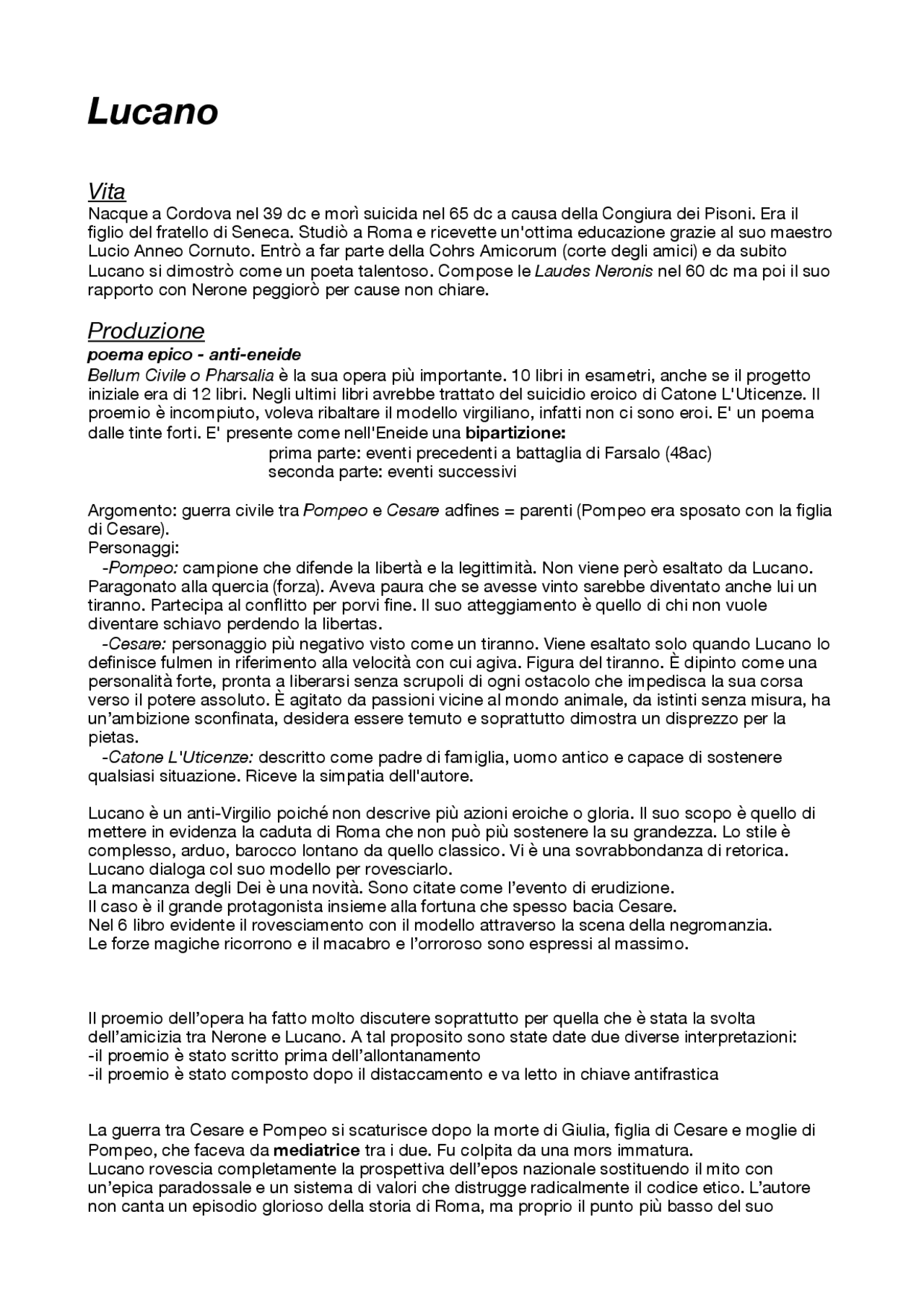 Lucano Docsity