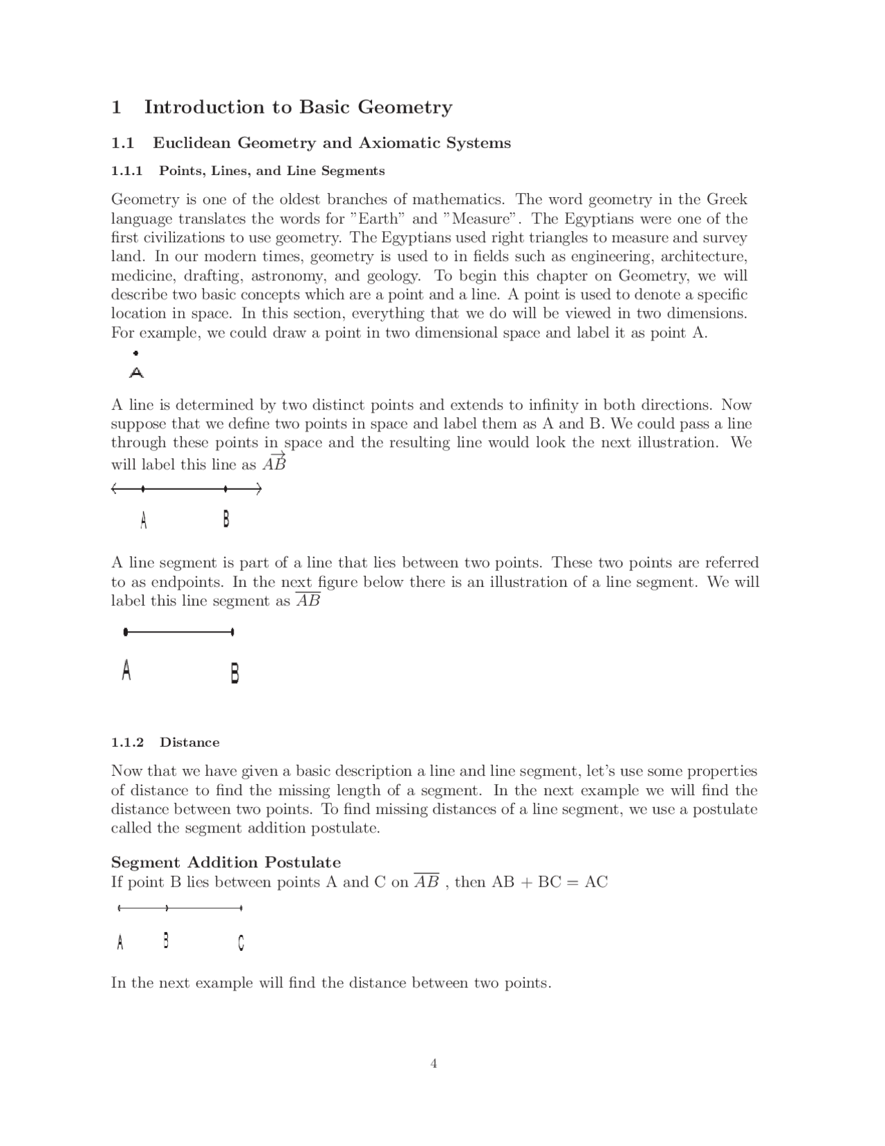 Introduction To Geometry Lecture Notes Mathematics Docsity
