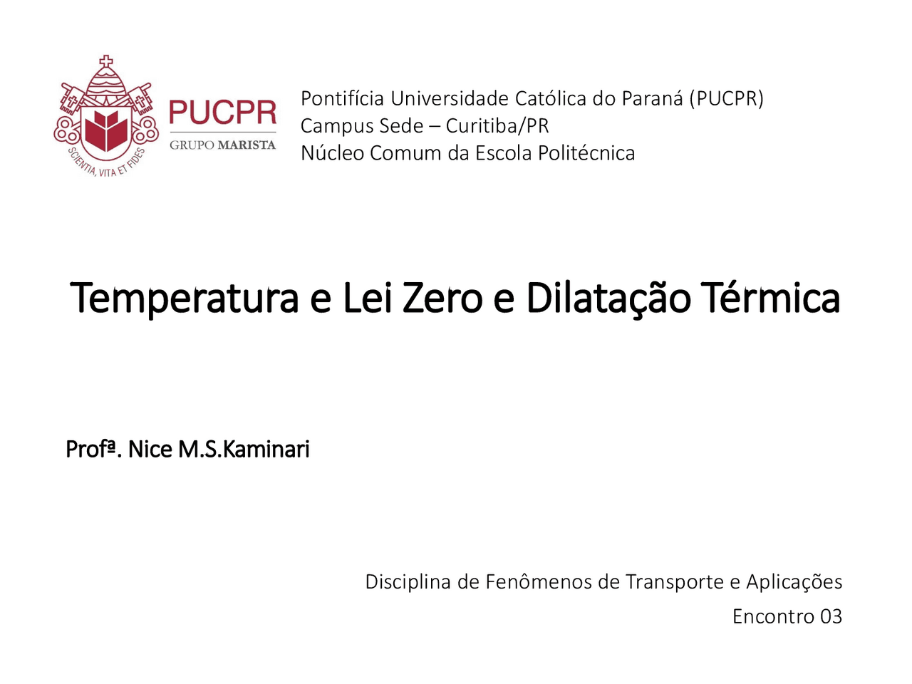 Slides Introdutórios De Aulas De Termodinâmica Slides Termodinâmica