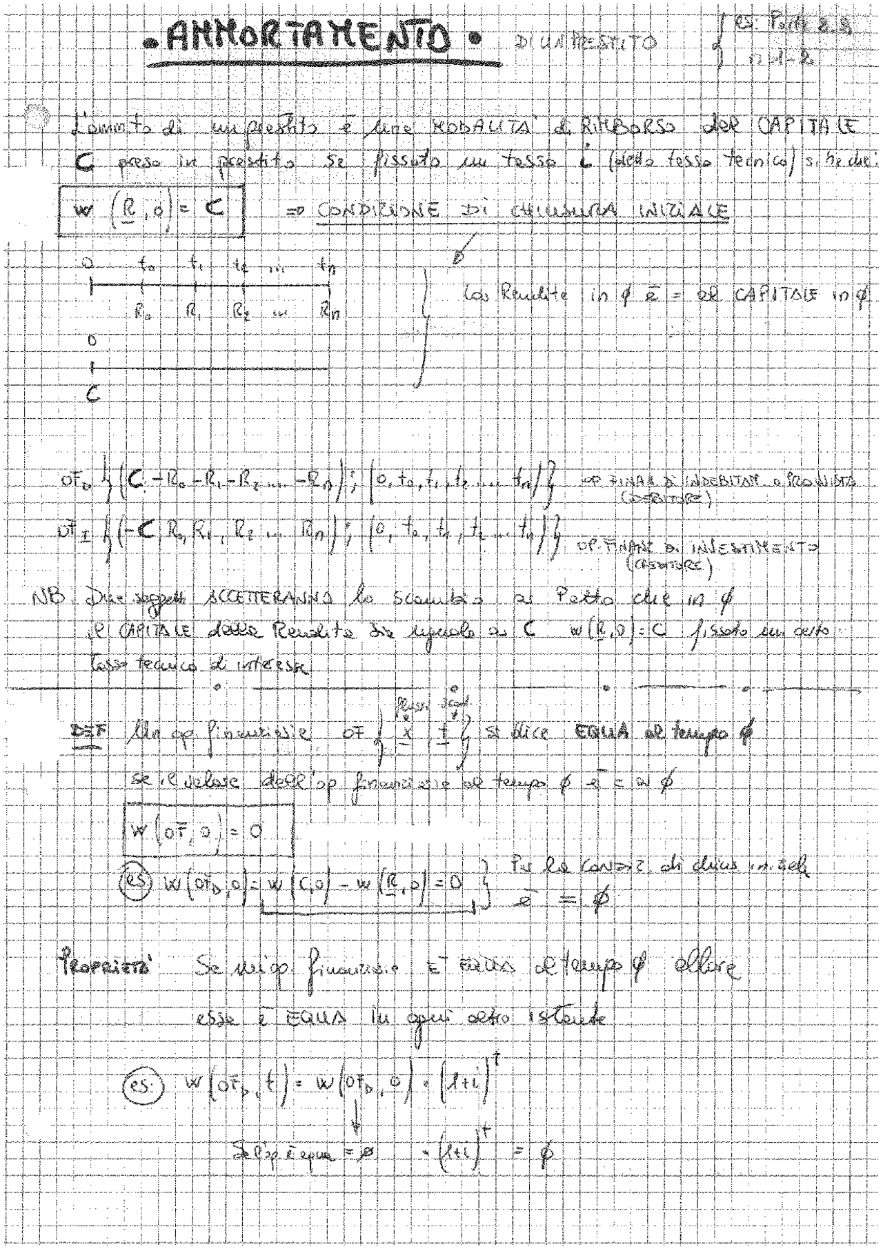 Corso Di Matematica Finanziaria Docsity