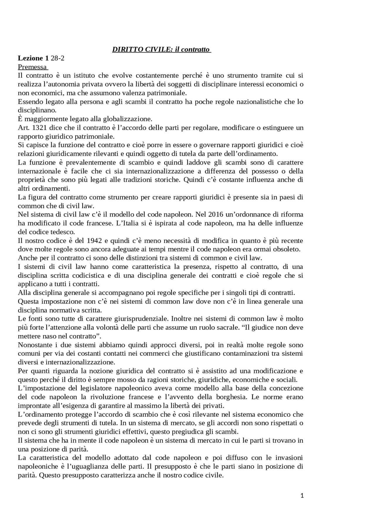Appunti Diritto Civile I Docsity