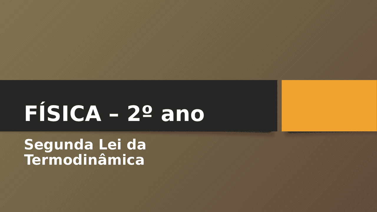 Segunda Lei Da Termodinâmica Docsity